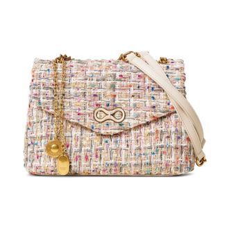 Twinset Femme, Sacs, Multicolore, Taille: ONE Size Tweed Foldover Top Handle Bag