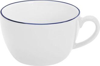 Kahla 204708A69974C Pronto Line Cappuccino-Obertasse 0,25 l Line royal blue | Kaffeetasse mit dunkelblauer Linie aus Porzellan