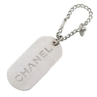 Chanel Porte-cl&eacute;s en m&eacute;tal doccasion - Femme - Pre-owned - Gris - Taille: ONE Size