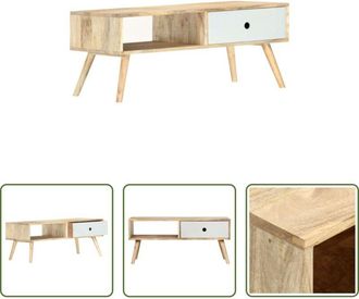 vidaXL vidaXL Mango - Couchtisch 90&times;50&times;40 cm Massivholz Mango