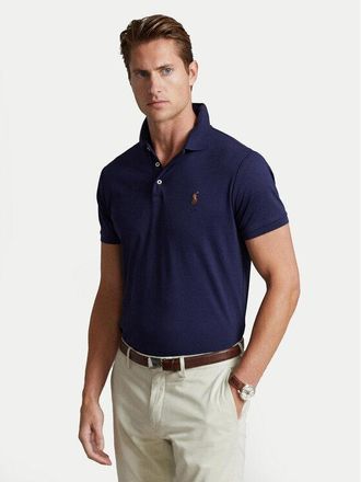 Polo Ralph Lauren Poloshirt 710713130006 Dunkelblau Custom Slim Fit