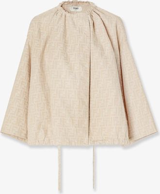 Fendi FF cotton and linen jacket - FENDI - gender_Woman
