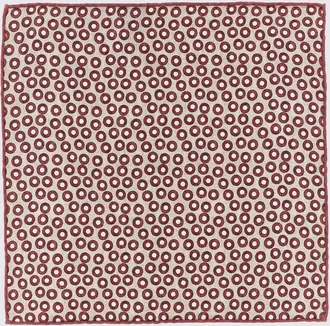 Brunello Cucinelli Einstecktuch aus reiner Seide mit geometrischem Muster