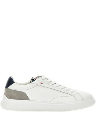 Peuterey baskets en cuir &agrave; logo emboss&eacute; - Blanc