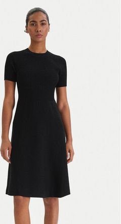 A|X Armani Exchange Strickkleid XW001885 AF10352 Schwarz Regular Fit