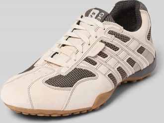 Geox Sneaker aus Leder-Mix mit Logo-Detail Modell Snake