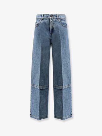 The Attico Jeans with Logo embroidery - THE ATTICO - gender_Woman