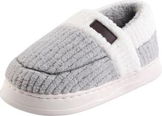 Generic Pantoufles pour homme et femme - En peluche douce - Antid&eacute;rapantes - Confortables - Pour lhiver - Pour lext&eacute;rieur et lint&eacute;rieur, gris, 41 EU