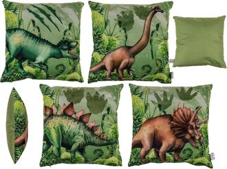 Out of the Blue Kuschelkissen Dekokissen Dinosaurier Dino Zierkissen Kissen 40x40cm