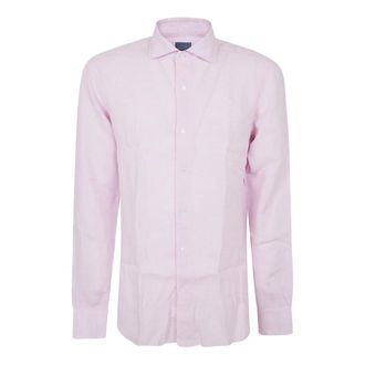 Barba Homme, Chemises, Rose, Taille: L Neck Shirt