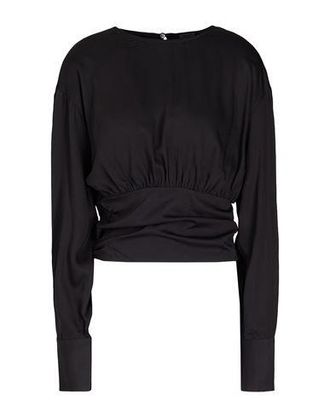 8 by YOOX VISCOSE WAIST GATHERING BLOUSE