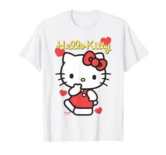 Hello Kitty Cheeky Sweet Love Pose Classic zum Valentinstag T-Shirt