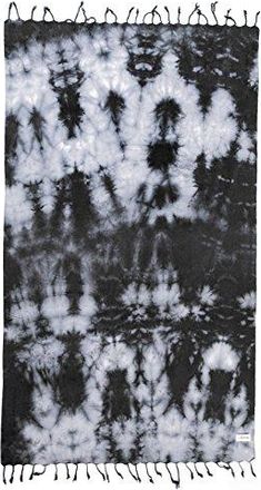 Bersuse 100% Baumwolle - Trinidad Hamamtuch Pestemal - Schwarz Grau