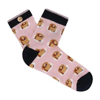 Cabaia Femme, Sous-vêtements, Multicolore, Taille: ONE Size Chaussettes Biologiques avec Fermeture Bouton