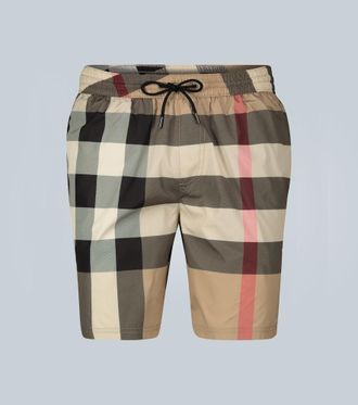 Burberry Short de bain à carreaux