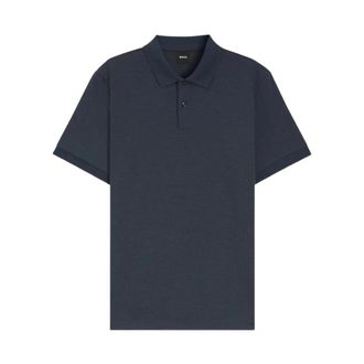 HUGO BOSS Polohemd aus Baumwolle - - Tops - Herren - Blau - S