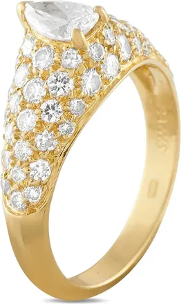 Cartier bague de fiançailles en or 18ct sertie de diamant