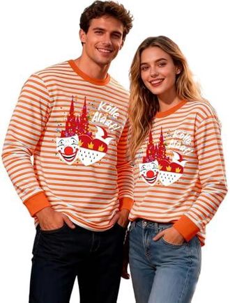 Generic T-shirt &agrave; rayures rouge et blanc pour homme et femme, sweat-shirt ray&eacute; &agrave; col rond, t-shirt basique rouge et blanc, &agrave; rayures, costume de marin, costum