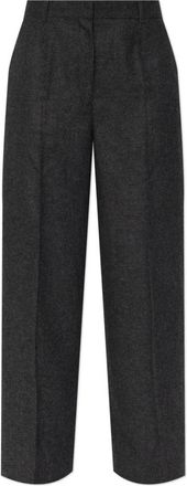 Toteme Femme, Pantalons, Gris, Taille: 38 FR Pleated Pantalons