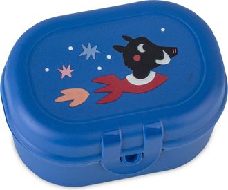 Koziol PASCAL MINI SPACE Snackbox | Lunchbox mit Clipverschluss | f&uuml;r Kinder | biozirkul&auml;rer Kunststoff, bruchfest, sp&uuml;lmaschinengeeignet | Schule, Kindergar