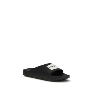Givenchy Womens Black Rubber Sandals
