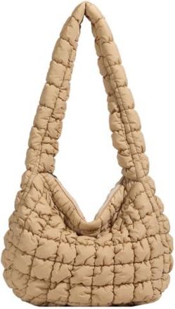 Generic Sac &agrave; main pour femme - Sac &agrave; bandouli&egrave;re pliss&eacute; - Grande capacit&eacute;, kaki, 1