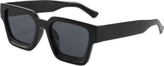 Generic Lunettes De Soleil &Agrave; Monture Carr&eacute;e For Hommes, Id&eacute;ales For Les Vacances, D&eacute;placements Quotidiens Et La Conduite(Black)