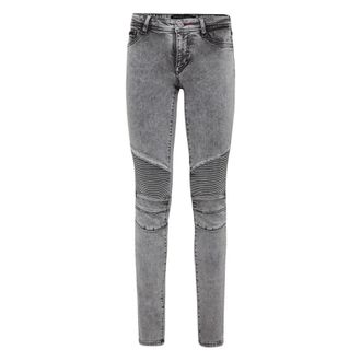 Philipp Plein Biker - - Jeans - Damen - Grau - W29
