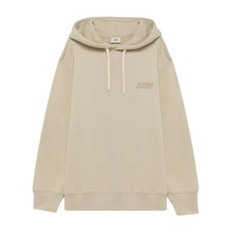 Autry Bestickter Logo Hoodie f&uuml;r M&auml;nner - - Sweatshirts & Hoodies - Herren - Beige - M