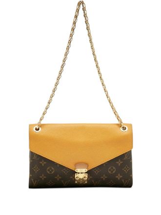 Louis Vuitton sac port&eacute; &eacute;paule Monogram &agrave; cha&icirc;ne (2014) - Marron