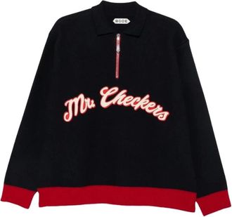 Bode Pull zipp&eacute; - Homme - Sweatshirts et sweats &agrave; capuche - Noir - Taille: M