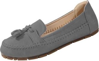 Generic Chaussures plates &agrave; enfiler pour femme - Couleur unie - &Eacute;l&eacute;gantes - Classiques - Pliables - L&eacute;g&egrave;res et confortables - Coupe large - Style d&eacute;contract&eacute; 