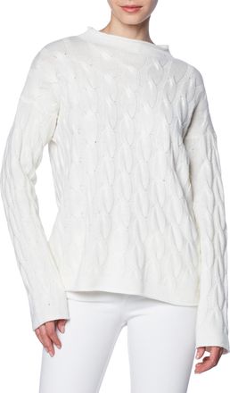 Benetton Damen Trikot Rollkragen M/L 1335d2467 Pullover, Cremeweiß 000, M, M