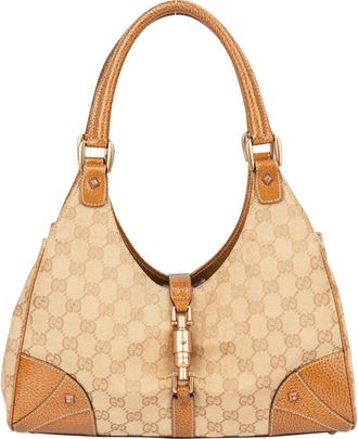 Gucci Crossbody Bags - Gucci GG Monogram Jackie Handbag - Gr. unisize - in Braun - für Damen