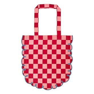 BITOSSI HOME Tote Bag en coton vichy Dama Rosa Bitossi