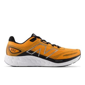 New Balance Homme Fresh Foam 680 v8 en Orange/Noir/Gris, Textile, Taille 40.5 Large