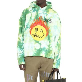 Palm Angels Mens Bicolor Cotton Sweatshirt Clothing
