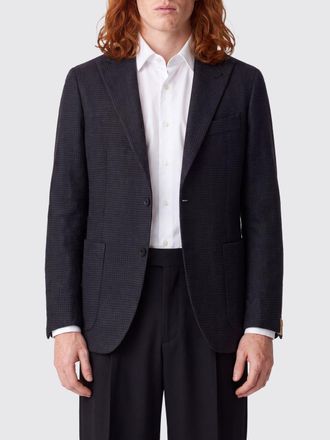 Tagliatore Blazer droit en laine avec poches plaqu&eacute;es