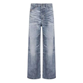 Diesel Weite Bein Stonewashed Denim Jeans - - Jeans - Damen - Blau - W26