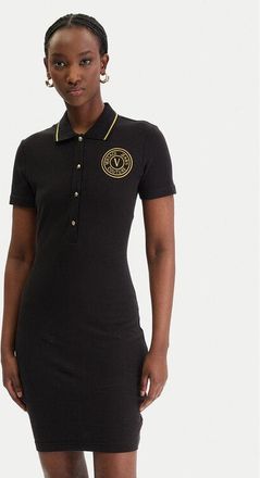 Versace Jeans Couture Kleid f&uuml;r den Alltag 80HAOT03 CJ01T Schwarz Slim Fit