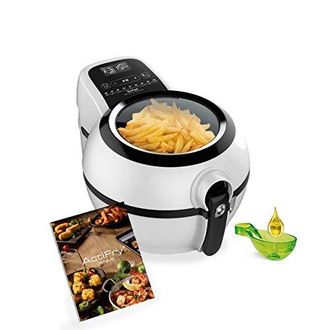 T-fal Actifry Genius XL FZ7600 Hot Air Fryer Friteuse en acier inoxydable Noir 1,2 l 1 350 W 60 min