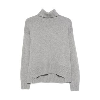 PESERICO Femme, Pulls, Gris, Taille: 40 FR Pull &agrave; col roul&eacute;