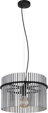 Globo Lighting H&auml;ngeleuchte Gorley, Grau, Schwarz, Metall, Kunststoff, Glas, 150 cm, Lampen & Leuchten, Innenbeleuchtung, H&auml;ngelampen, Pendelleuchten