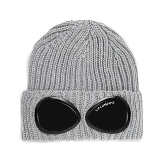 C.P. Company Extrafine Merino Wool Goggle Beanie - - Accessories - Herren - Grau - ONE SIZE