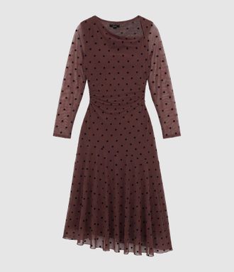 Rails Robe Longue Cambria Chocolate Polka Dot