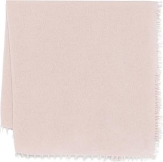 Liska Kaschmirschal mit ausgefransten Kanten - Rosa