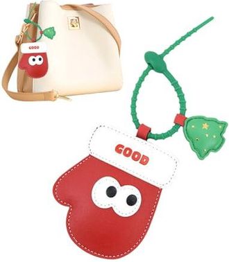 Generico Cha&icirc;ne cl&eacute; de No&euml;l - faisceaux de chaussettes et gants, accessoire &agrave; suspension | d&eacute;coration pour sacs &agrave; dos, porte-bijou f&eacute;minin pour vacances, porte