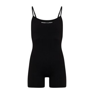 Sporty & Rich Jumpsuit aus der Kollektion The Essentials - - Jumpsuits & Playsuits - Damen - Schwarzk - XS