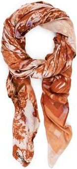 Desigual écharpe Corduroy Rectangle Foulard Terracota multicolore