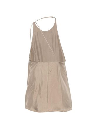 Alysi Silk Twill Tank Top - Beige